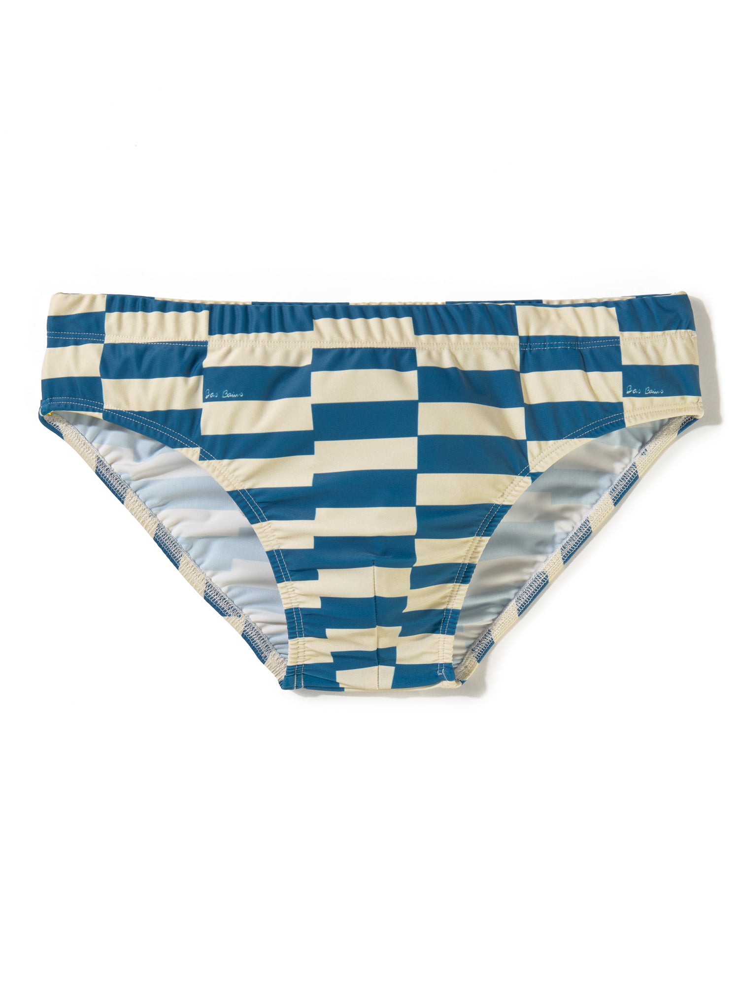 Elia Sustainable Swimwear in Geo Azul I BAS BAINS – Bas Bains